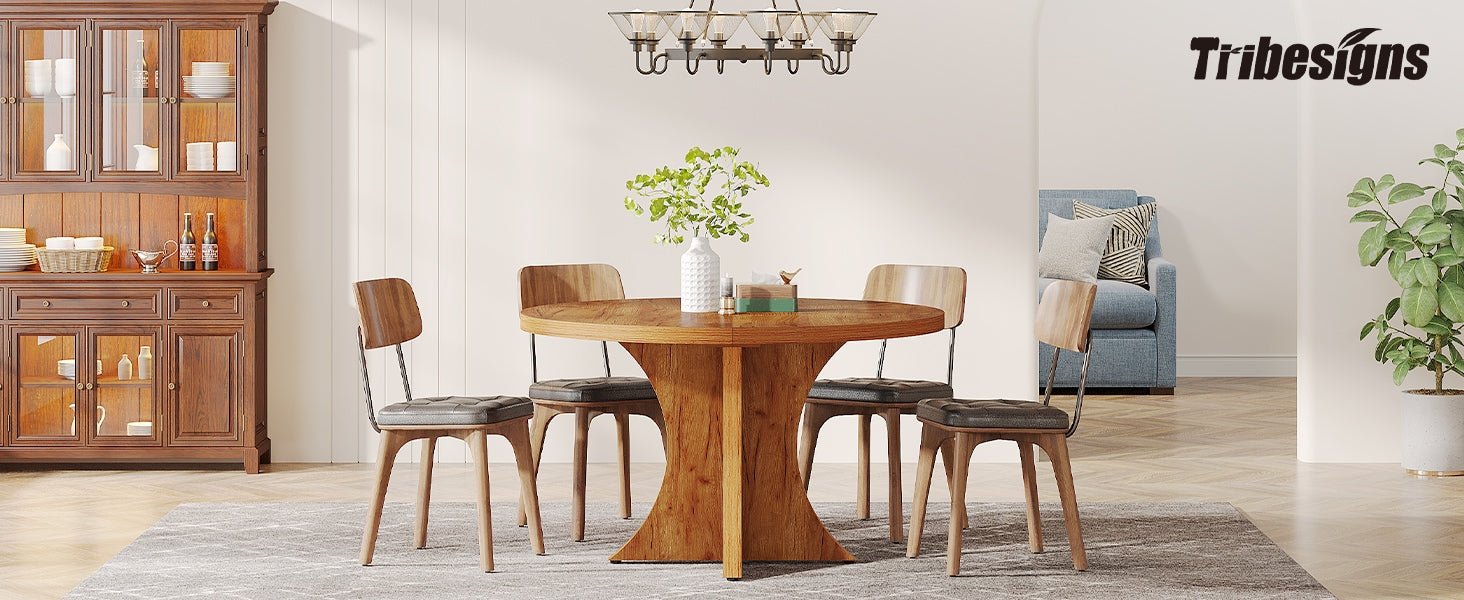 Benefits of a Round Dining Table-Tribesigns