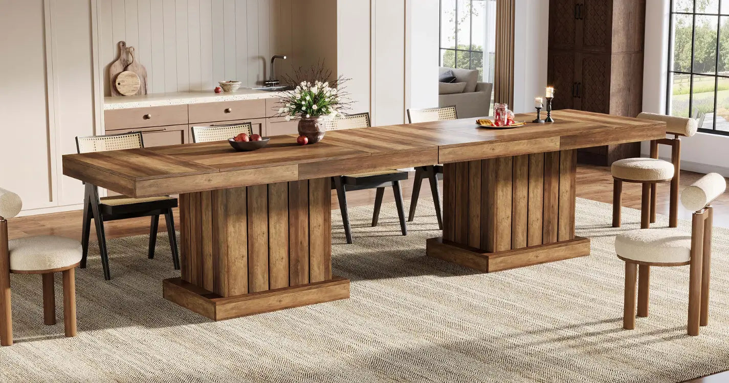 Stone vs. Wood Dining Table: Which Is Better for Your Home?-Tribesigns
