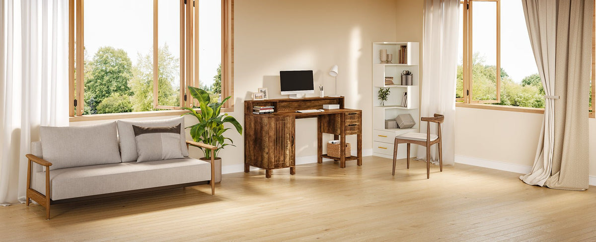 Tribesigns 55" Computer Desk Shown at High Point Market 2024-Tribesigns