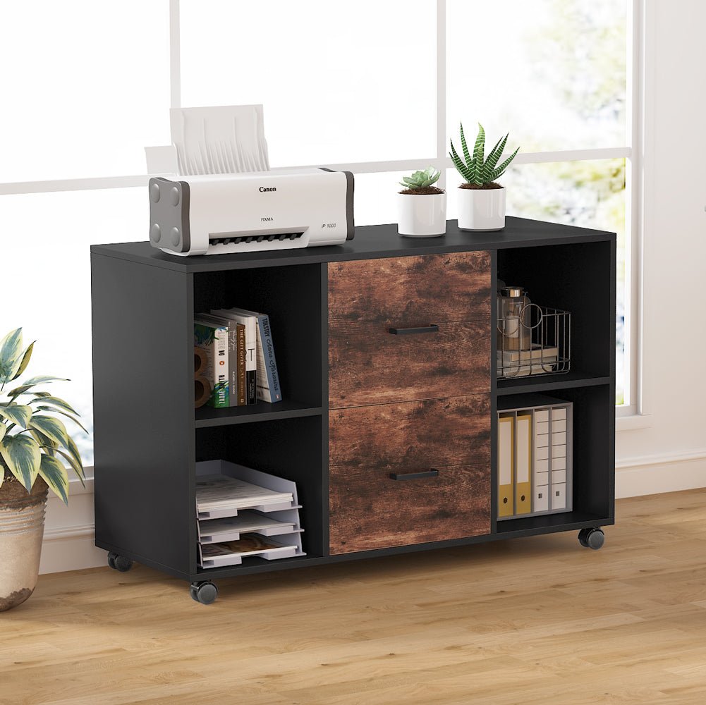 Tribesigns 2 Drawer Wood File Cabinet Letter Size-Tribesigns