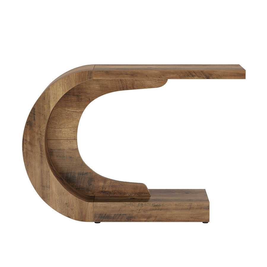 Tribesigns 43" Console Table, C-Shaped Accent Table Hallway Table ...