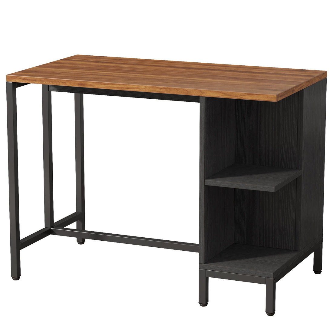 43" Kitchen Counter Table, Kitchen Island with Open Shelves-Tribesigns