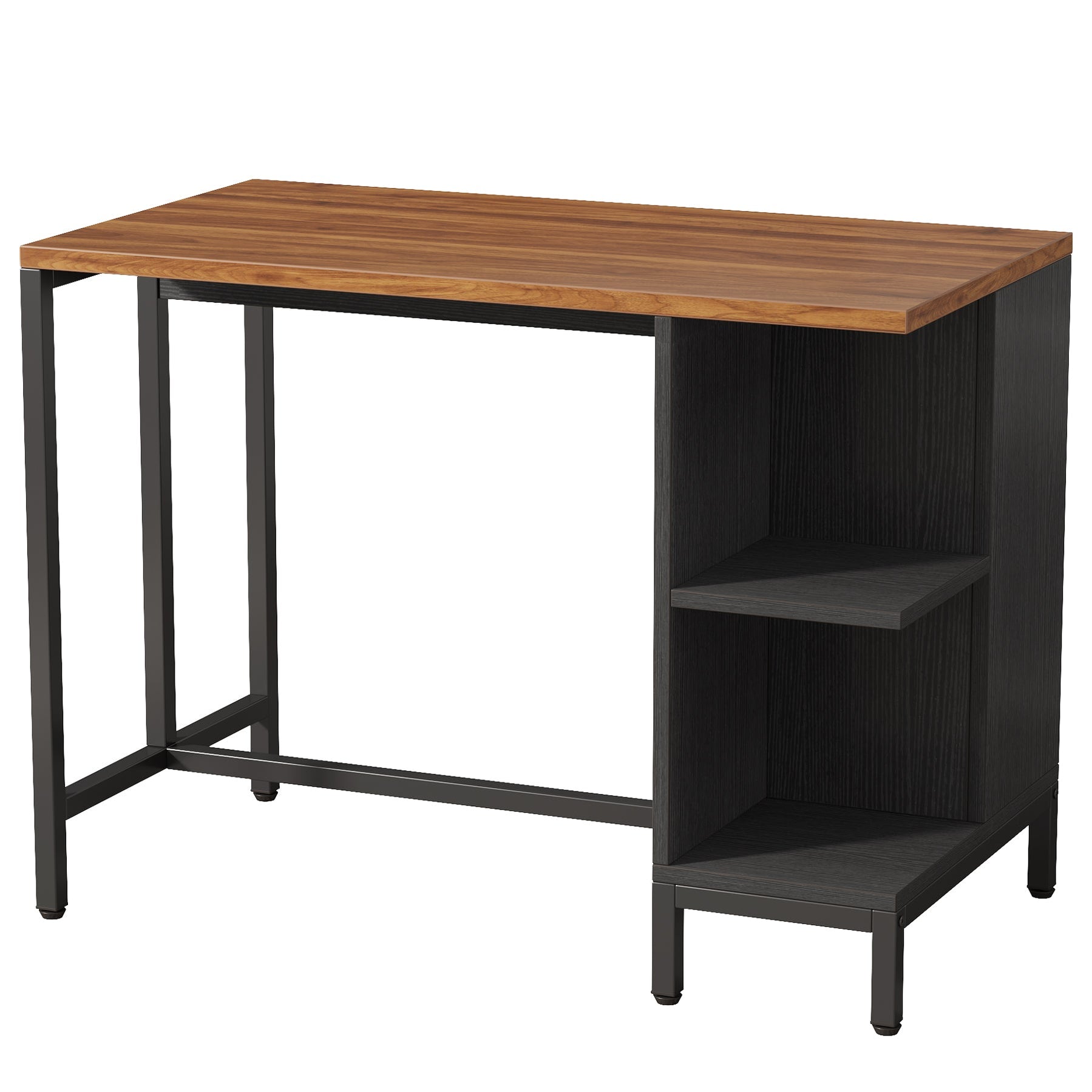 Tribesigns 43" Kitchen Island Counter Table with 5 Open Shelves