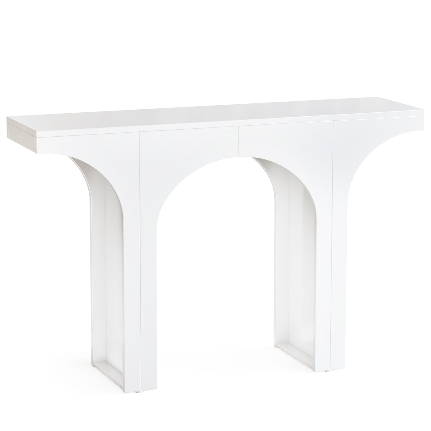 Tribesigns 47" Console Table, Wooden Hallway Sofa Table with Arch Base