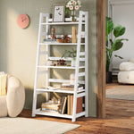 Tribesigns Bookshelf, 5-Tier Ladder Bookcase Etagere Storage Shelf