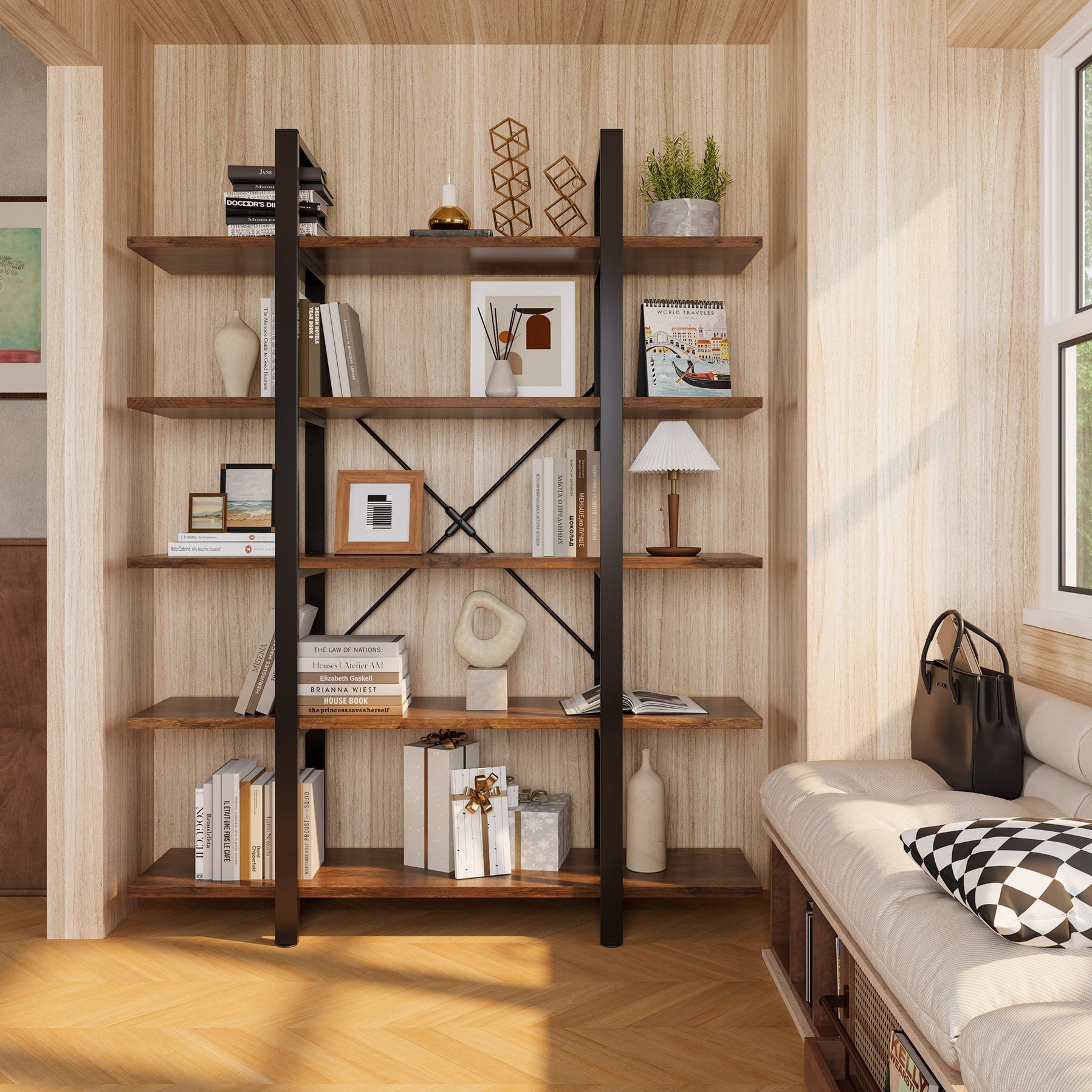 Bookcases & Bookshelves | Corner Bookshelf — Tribesigns