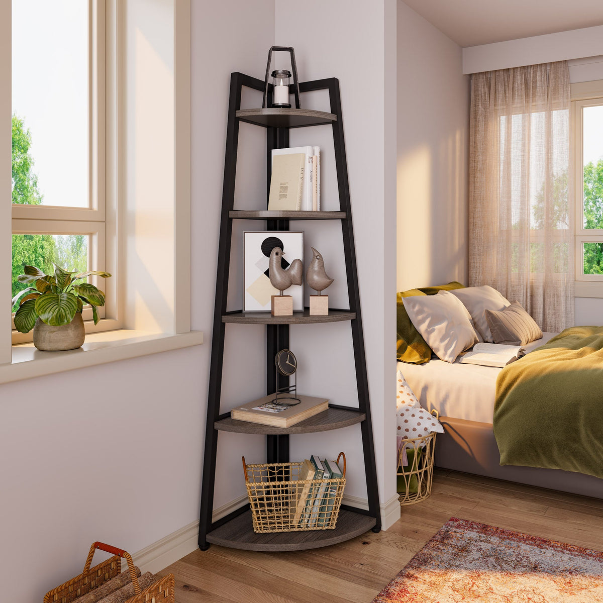 Corner Shelves | Corner Shelf Unit-Tribesigns