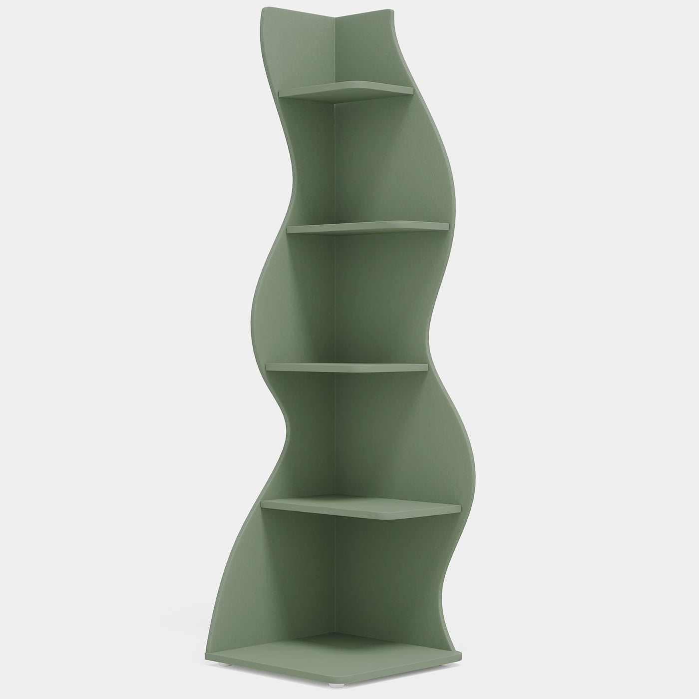 Tribesigns Corner Shelf, Modern 5-Tier Wall Corner Bookshelf Bookcase