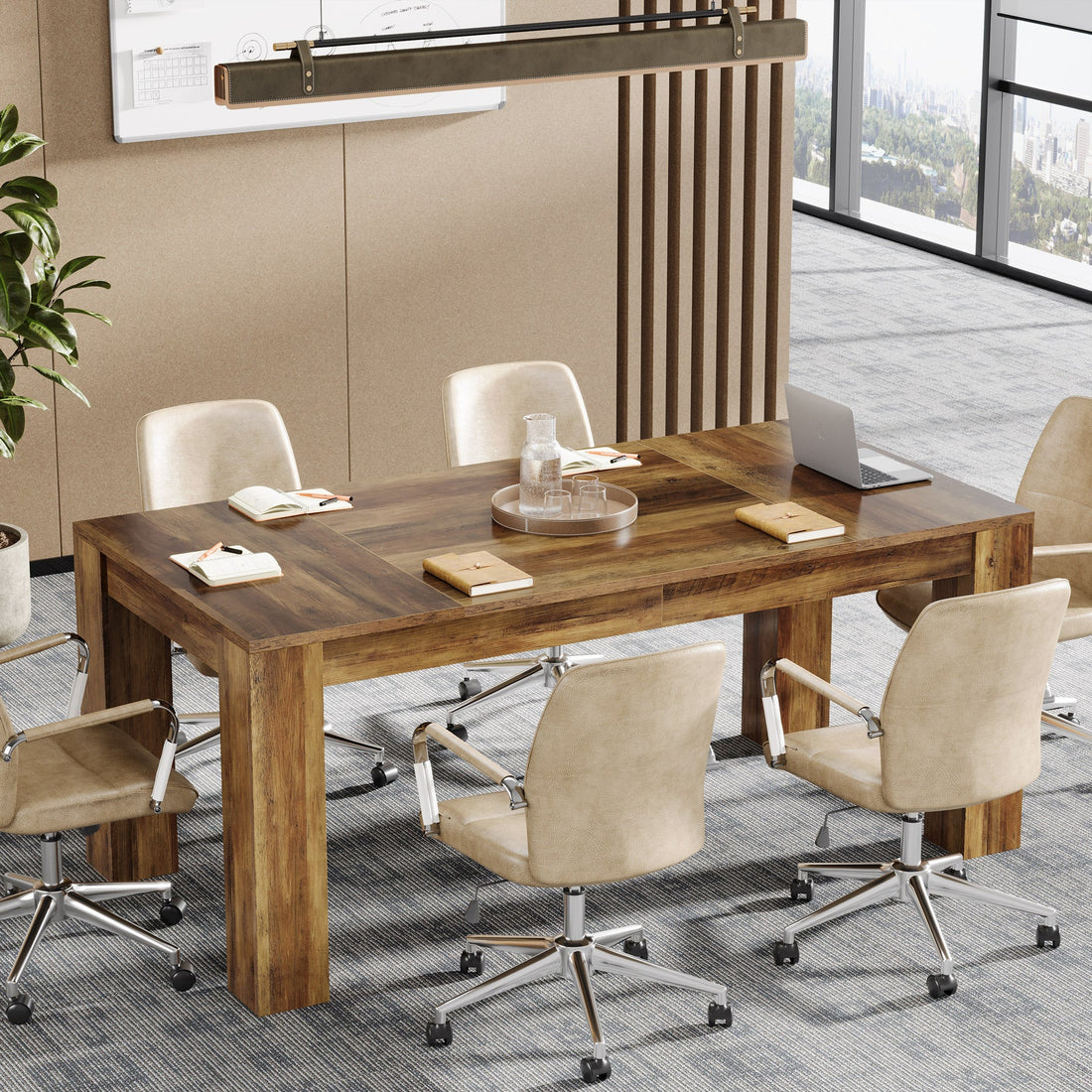 Tribesigns 63" Computer Desk, Executive Desk Office Writing Table ...