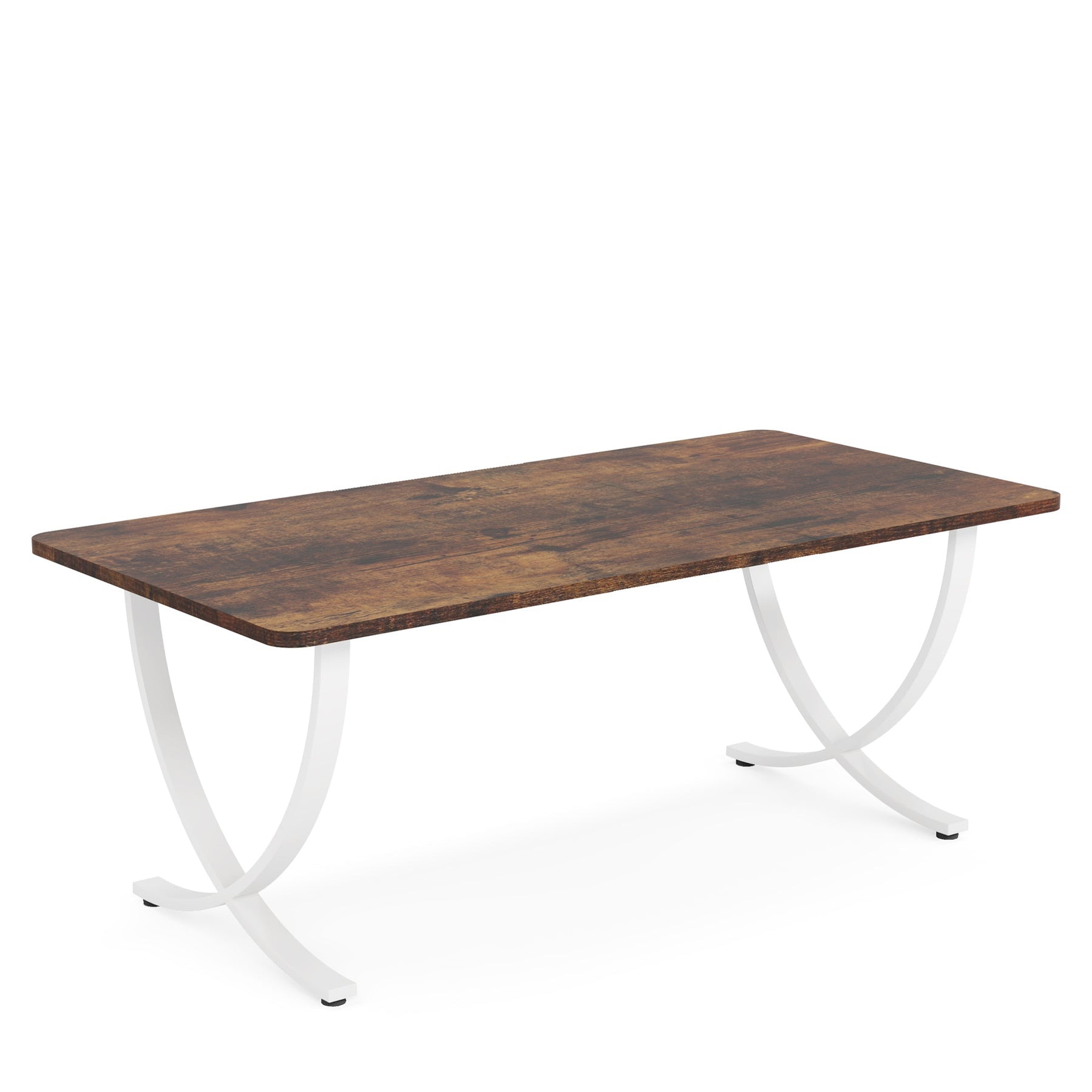 Tribesigns 63" Executive Desk, Faux Marble Computer Desk Meeting Table