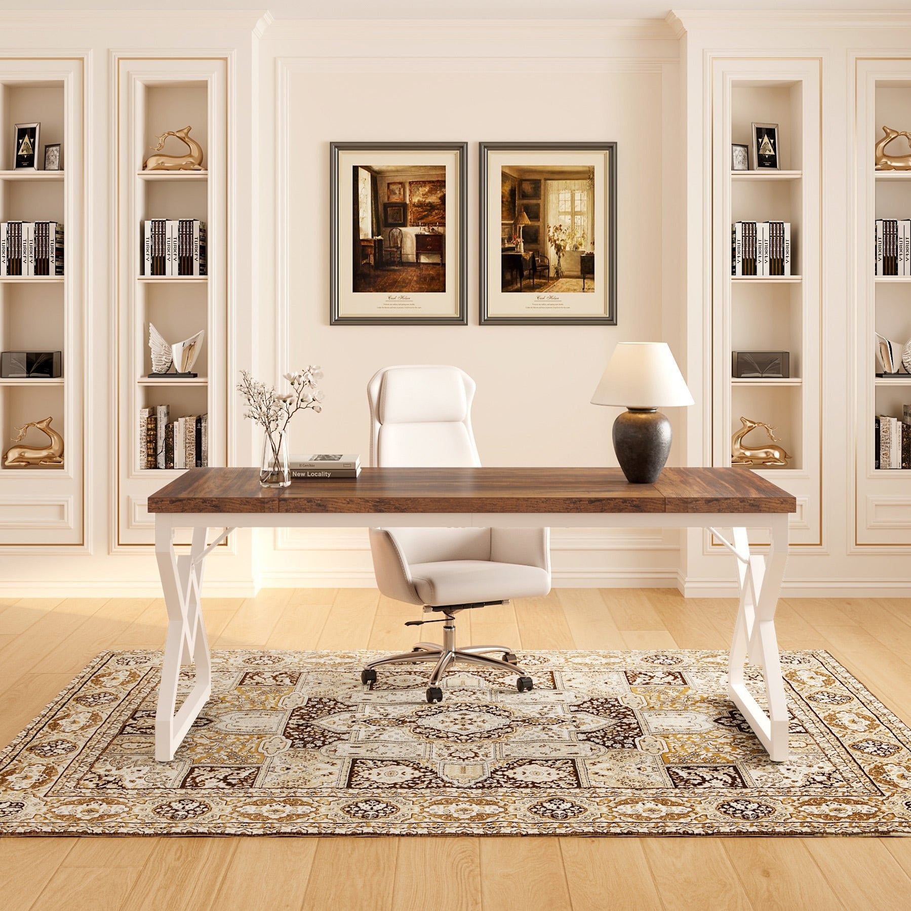 Tribesigns Executive Desk, 63” Large Computer Desk for Home Office