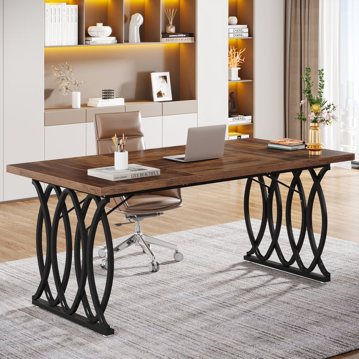 Tribesigns 63" Executive Desk, Modern Computer Desk Conference Table