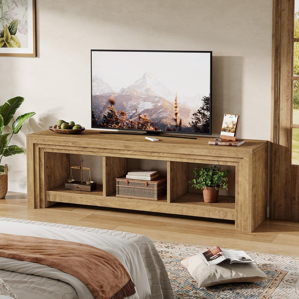 63" TV Stand, Entertainment Center Media Console for TVs Up to 75 ...