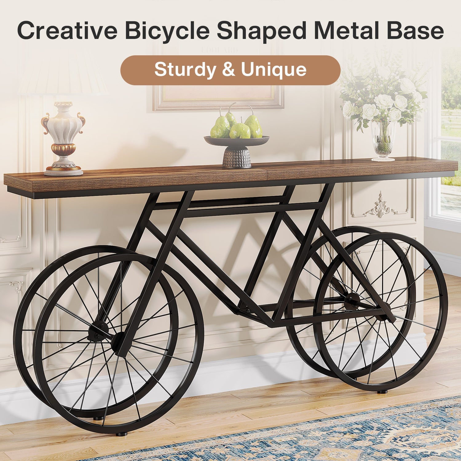Tribesigns 70.9" Bike Console Table, Extra Long Bicycle Tables-Tribesigns