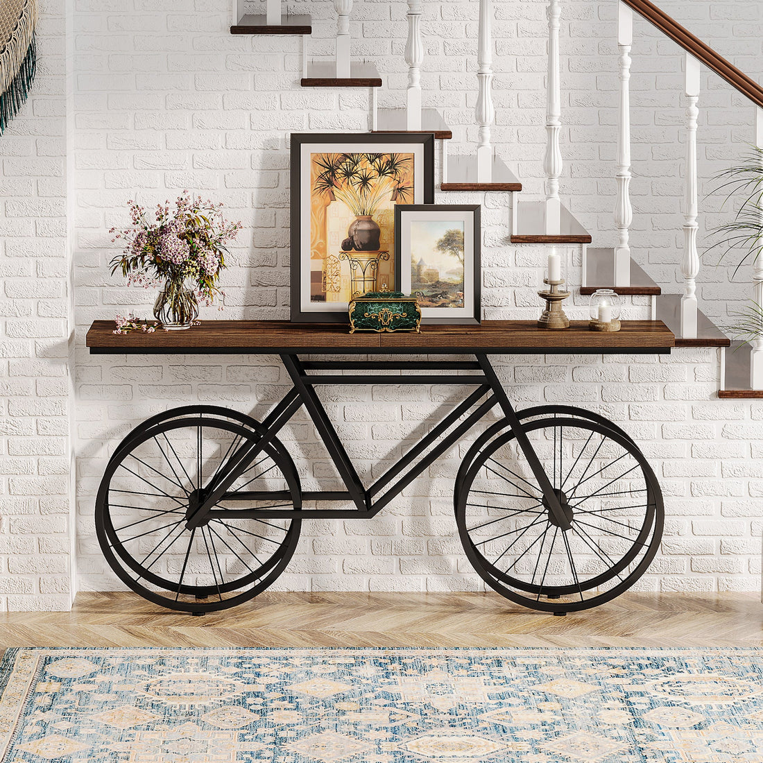 Tribesigns 70.9" Bike Console Table, Extra Long Bicycle Tables-Tribesigns