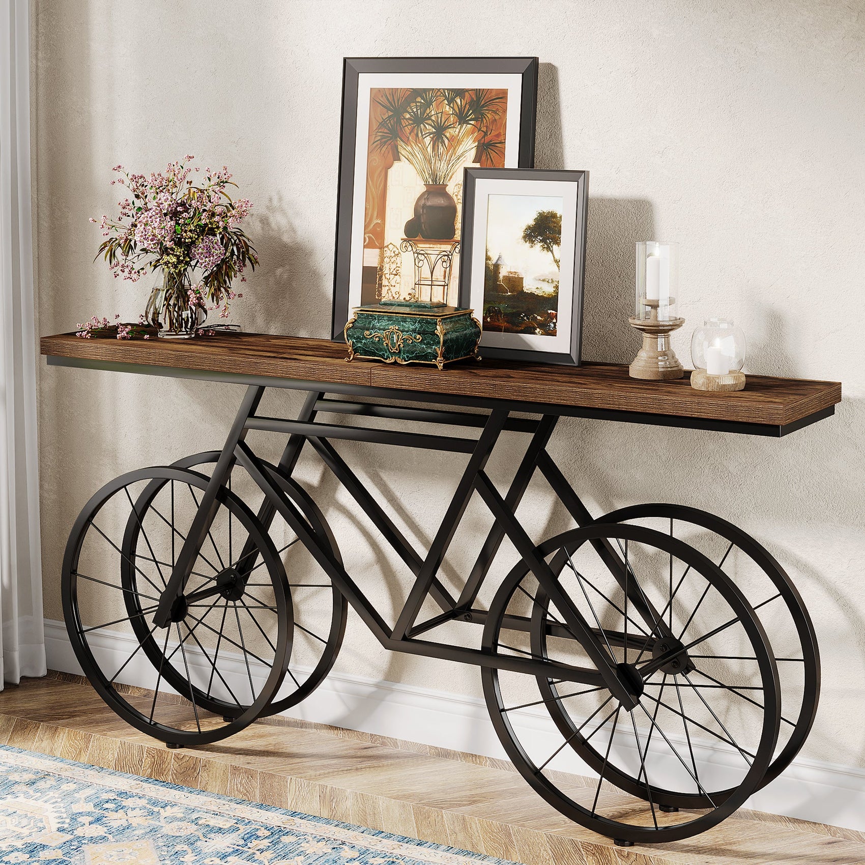 Tribesigns 70.9" Bike Console Table, Extra Long Bicycle Tables-Tribesigns