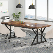 Tribesigns 6FT Conference Table Rectangle Meeting Table Executive Desk