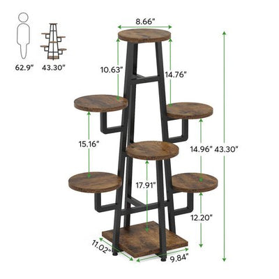 Tribesigns Plant Stand, 7 Tier Plant Pots Holder Rack Flower Shelf ...