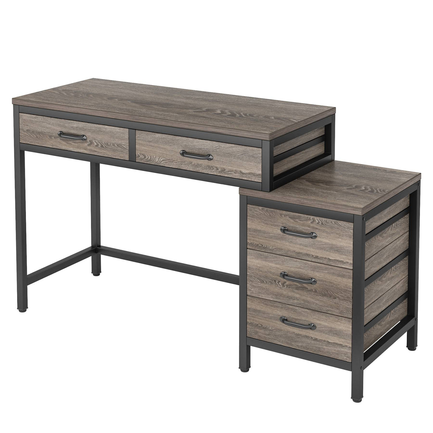 Tribesigns 51‘’ Vintage Computer Desk with Drawers