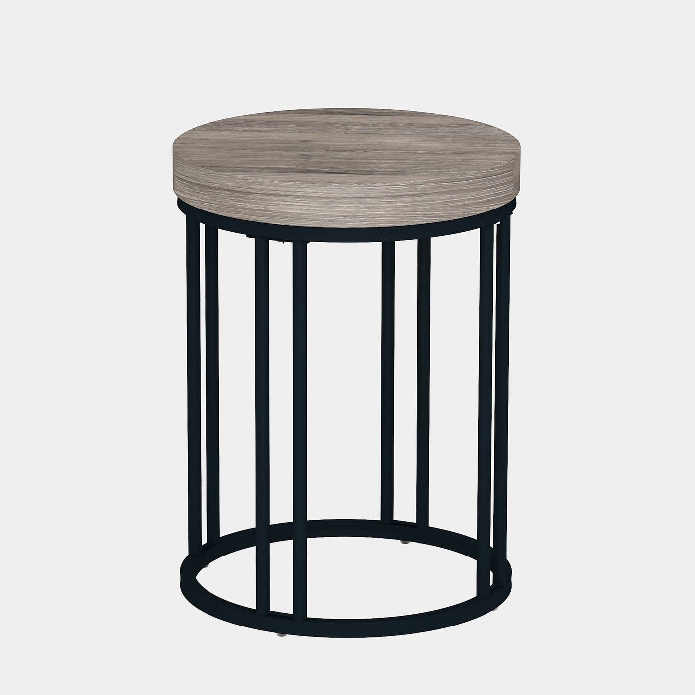 Tribesigns Round End Table Small Side Table with Metal Frame