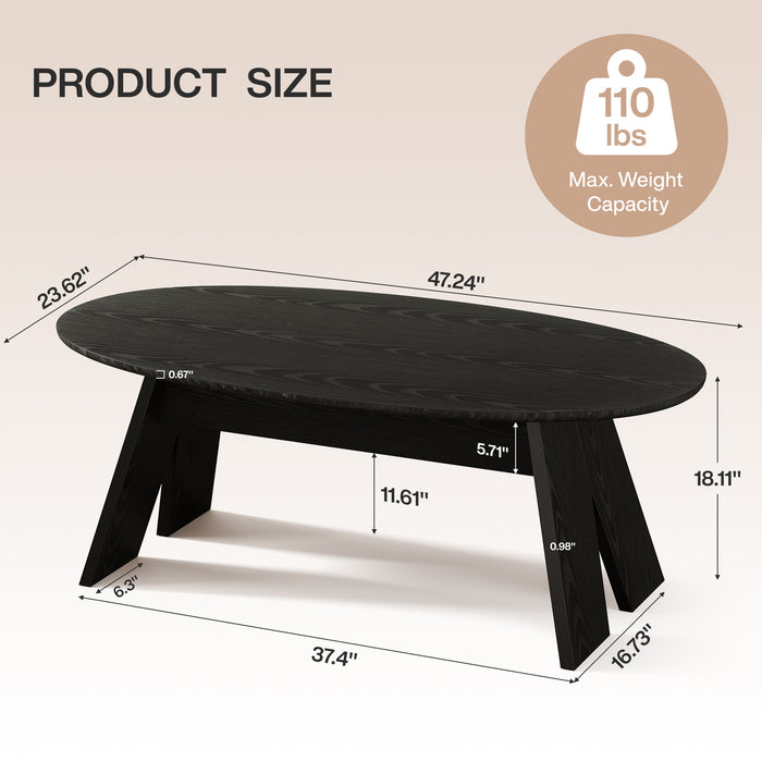 Oval Coffee Table, 47