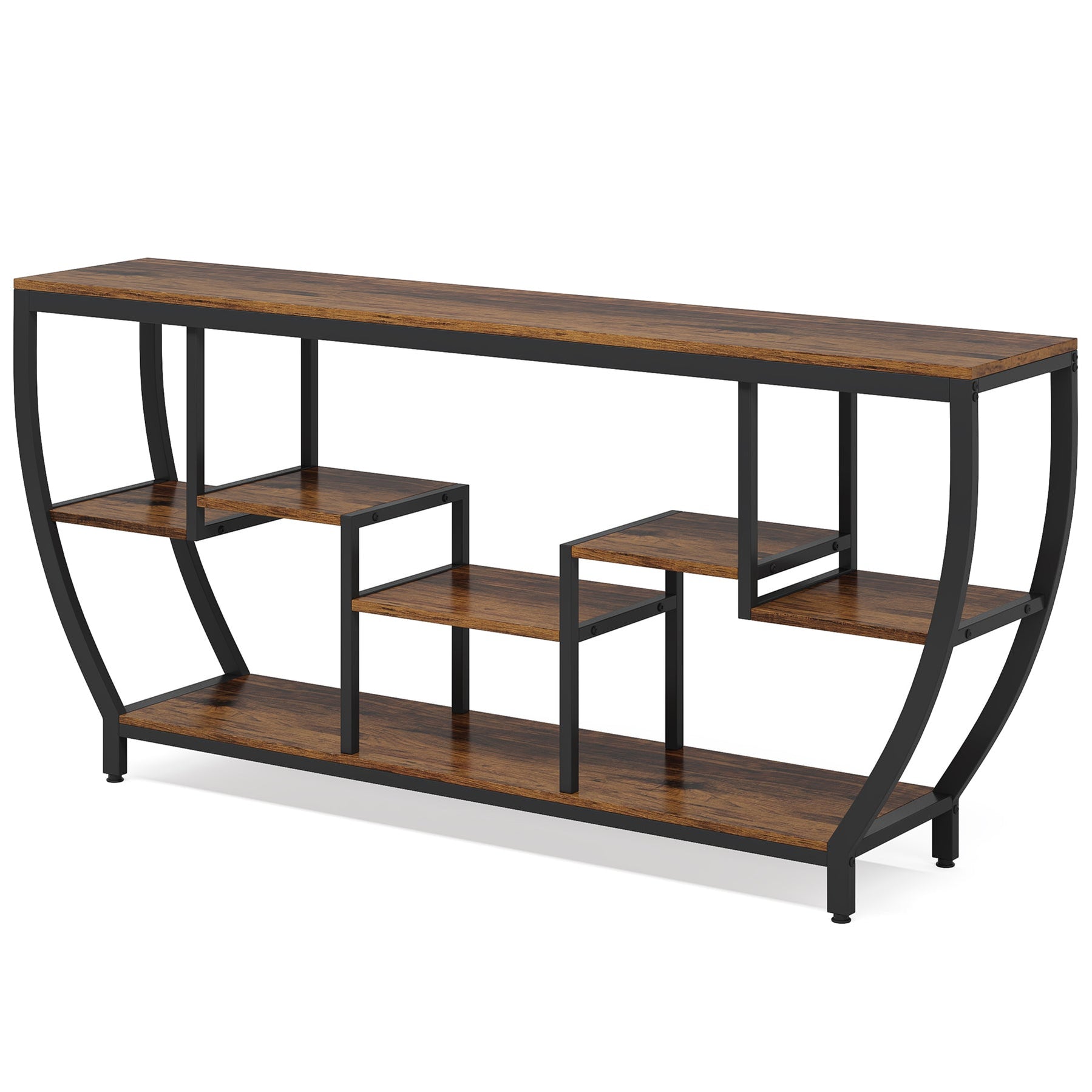 Tribesigns Console Table, 70.9" Entryway Sofa Table with Shelves