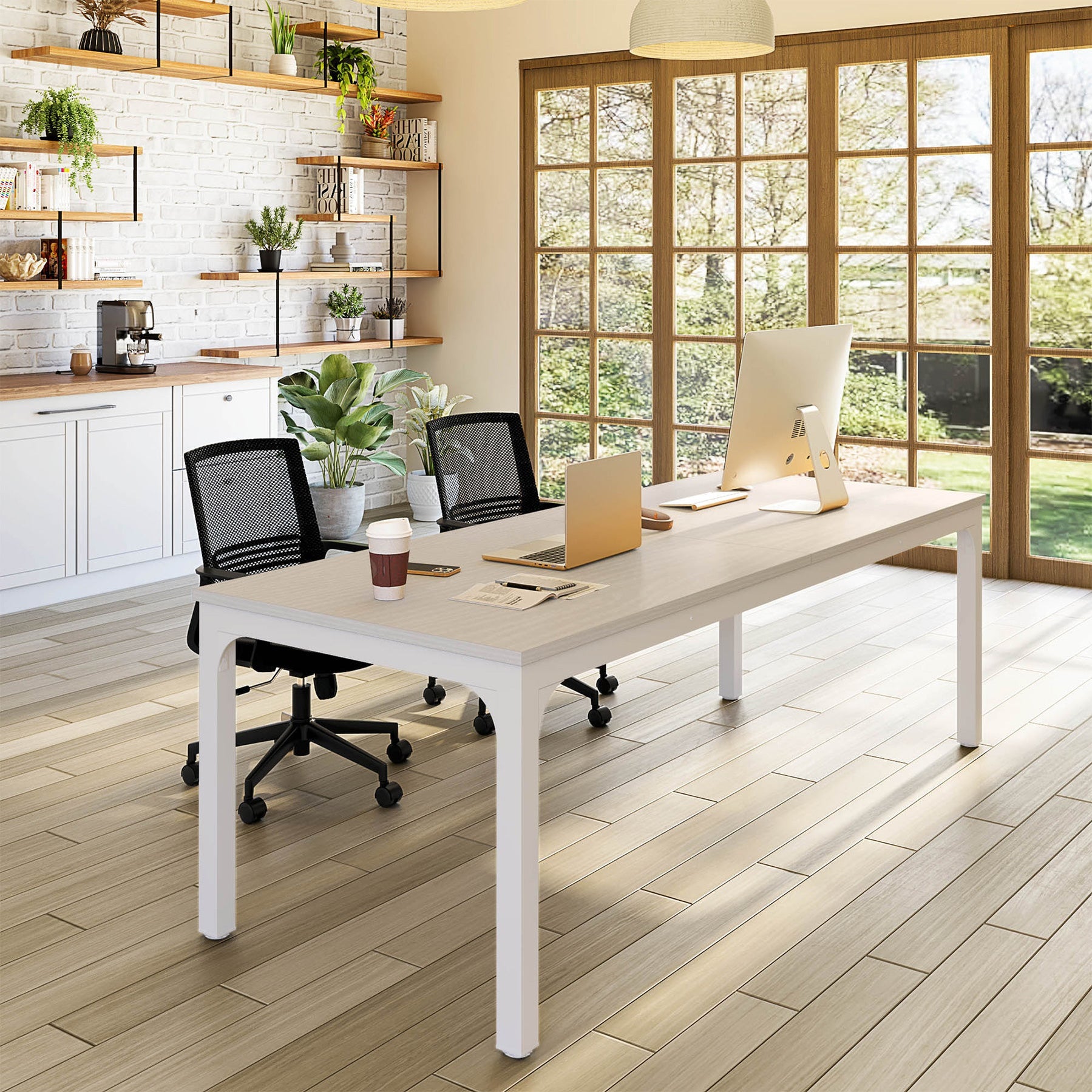 Tribesigns Executive Desk, 78.7" Computer Desk 6FT Conference Table