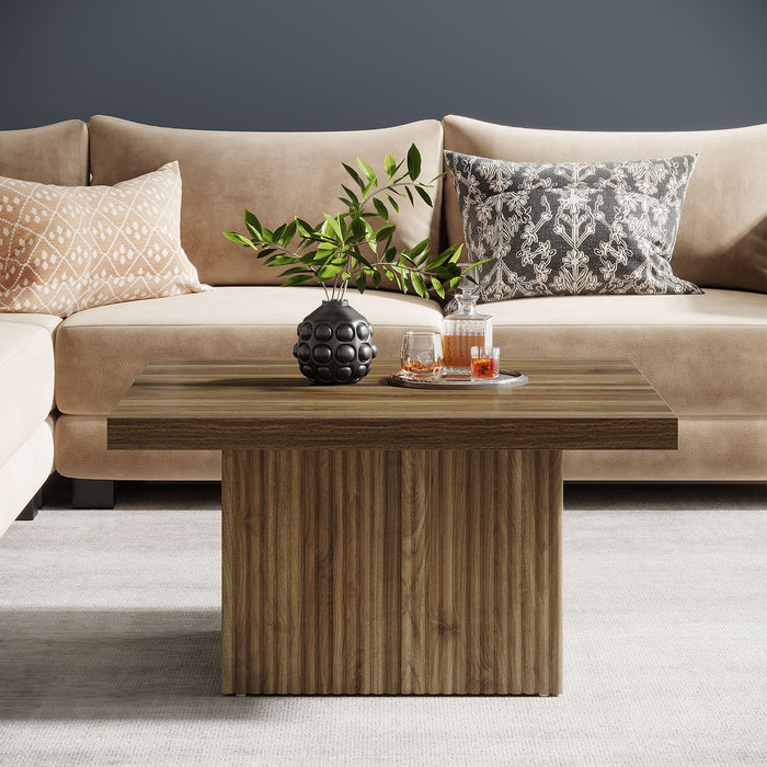 Tribesigns Square Coffee Table, 31.5-Inch Wood Center Table-Tribesigns