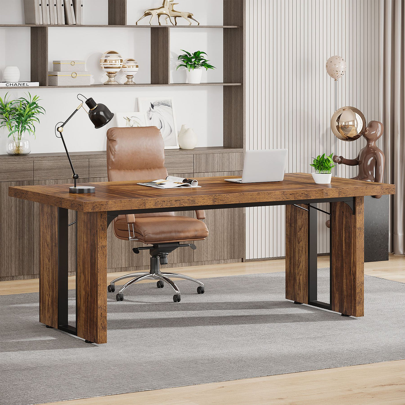 Tribesigns 70.9" Executive Computer Desk Meeting Table for Home Office ...