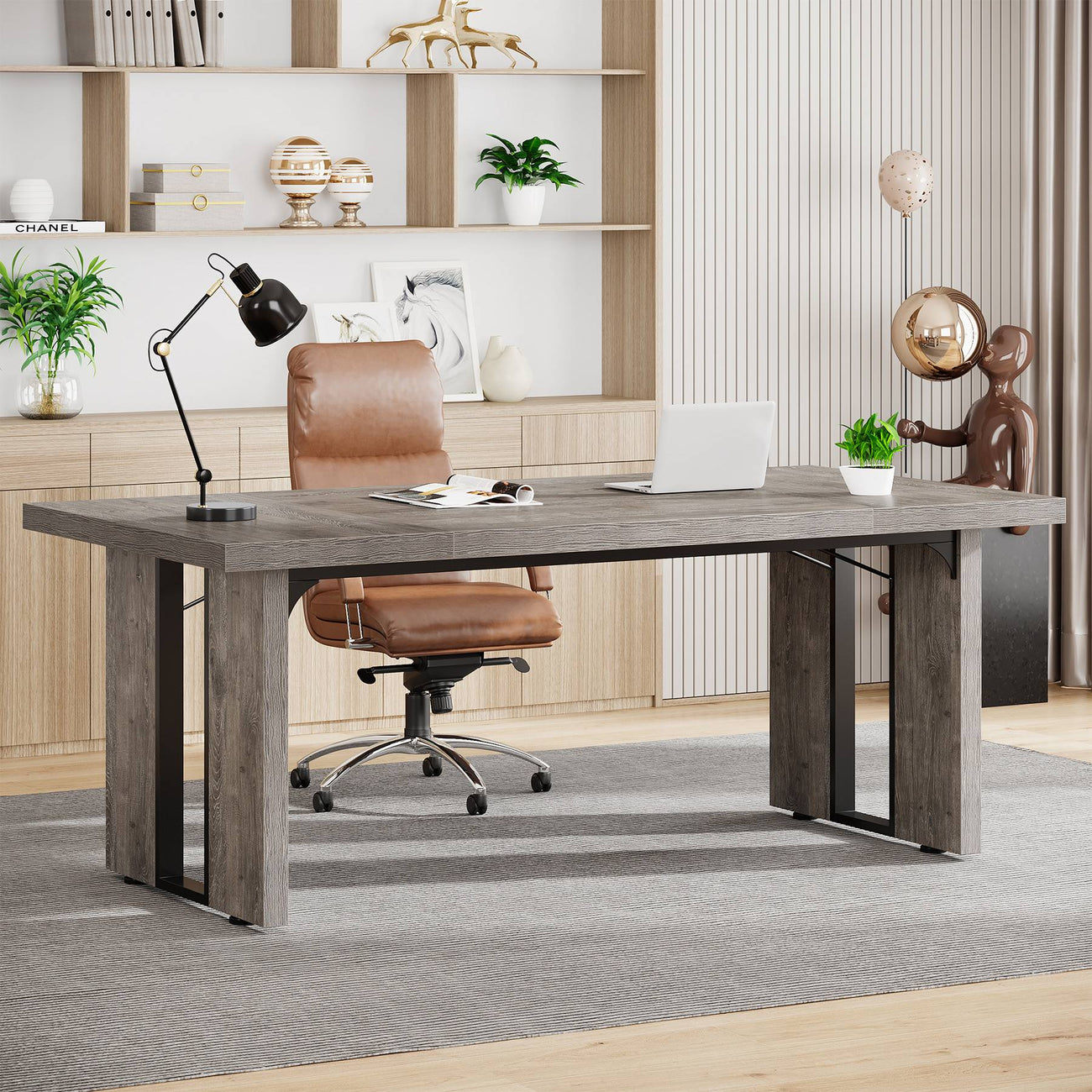 Tribesigns 70.9" Executive Computer Desk Meeting Table for Home Office ...