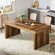 Tribesigns Wood Dining Table, 63" Rustic Rectangular Kitchen Table ...