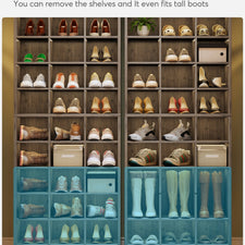 Tribesigns Shoe Cabinet, 10-Tier Shoe Storage Rack with 30 Cubbies