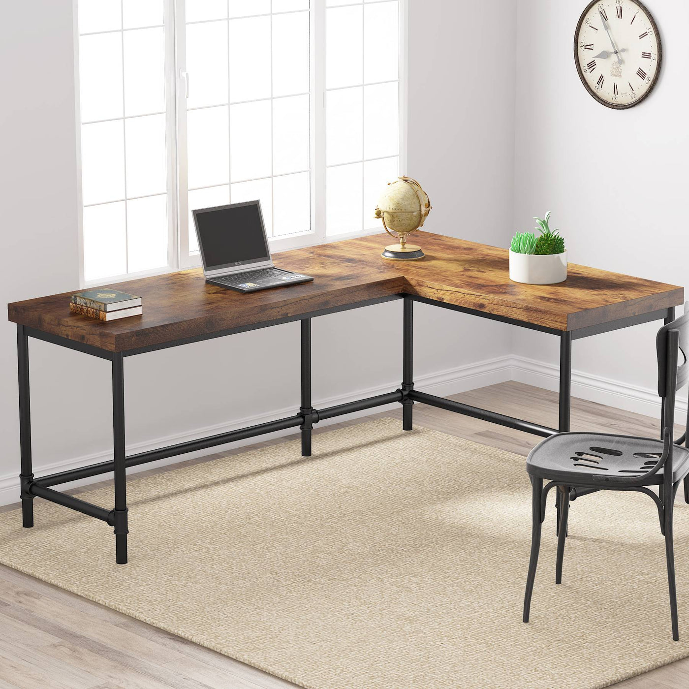 Tribesigns 67'' Reversible L-Shaped Computer Desk