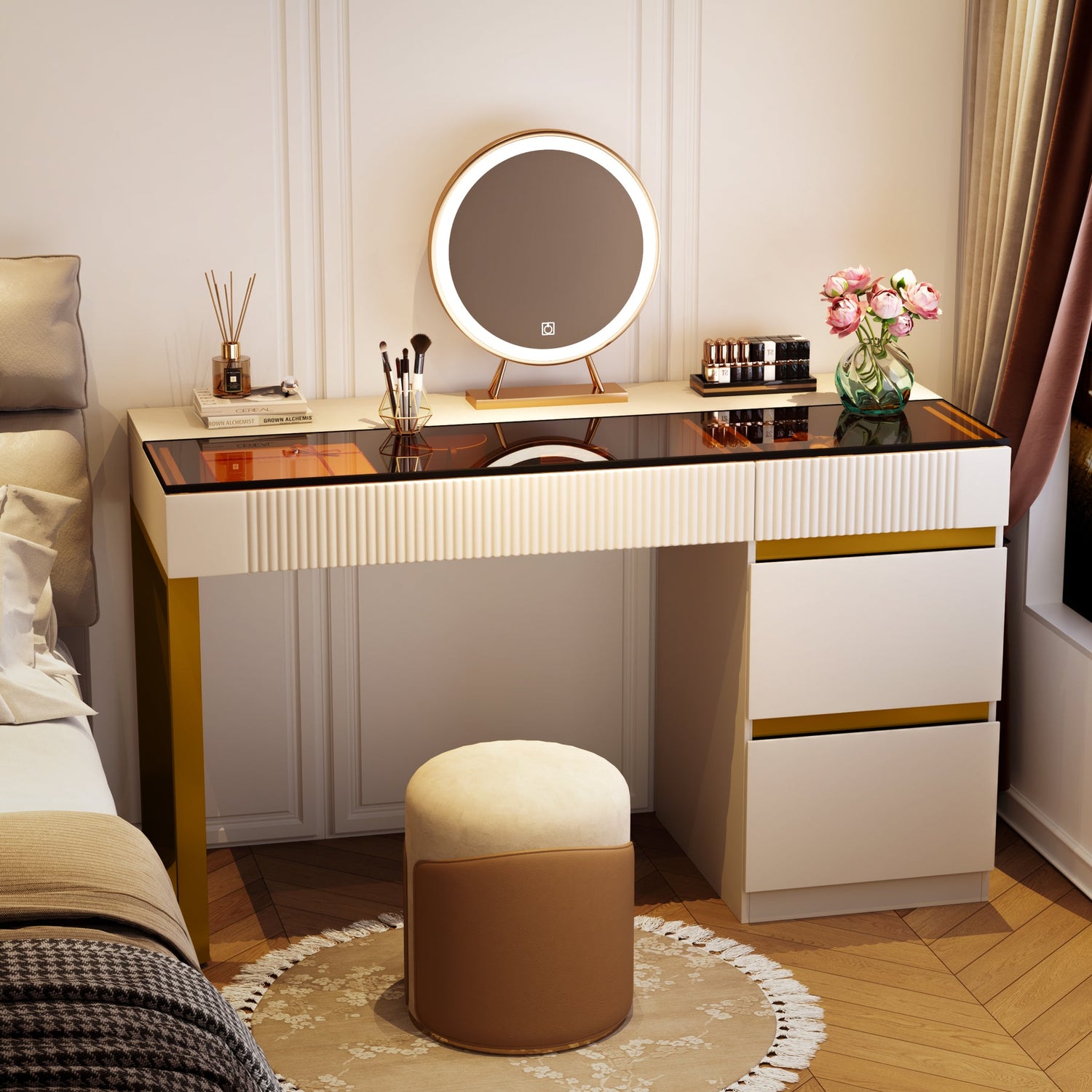 Makeup Vanity Without Mirror