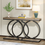 Tribesigns Console Table, 55 inch Faux Marble Entryway Sofa Table