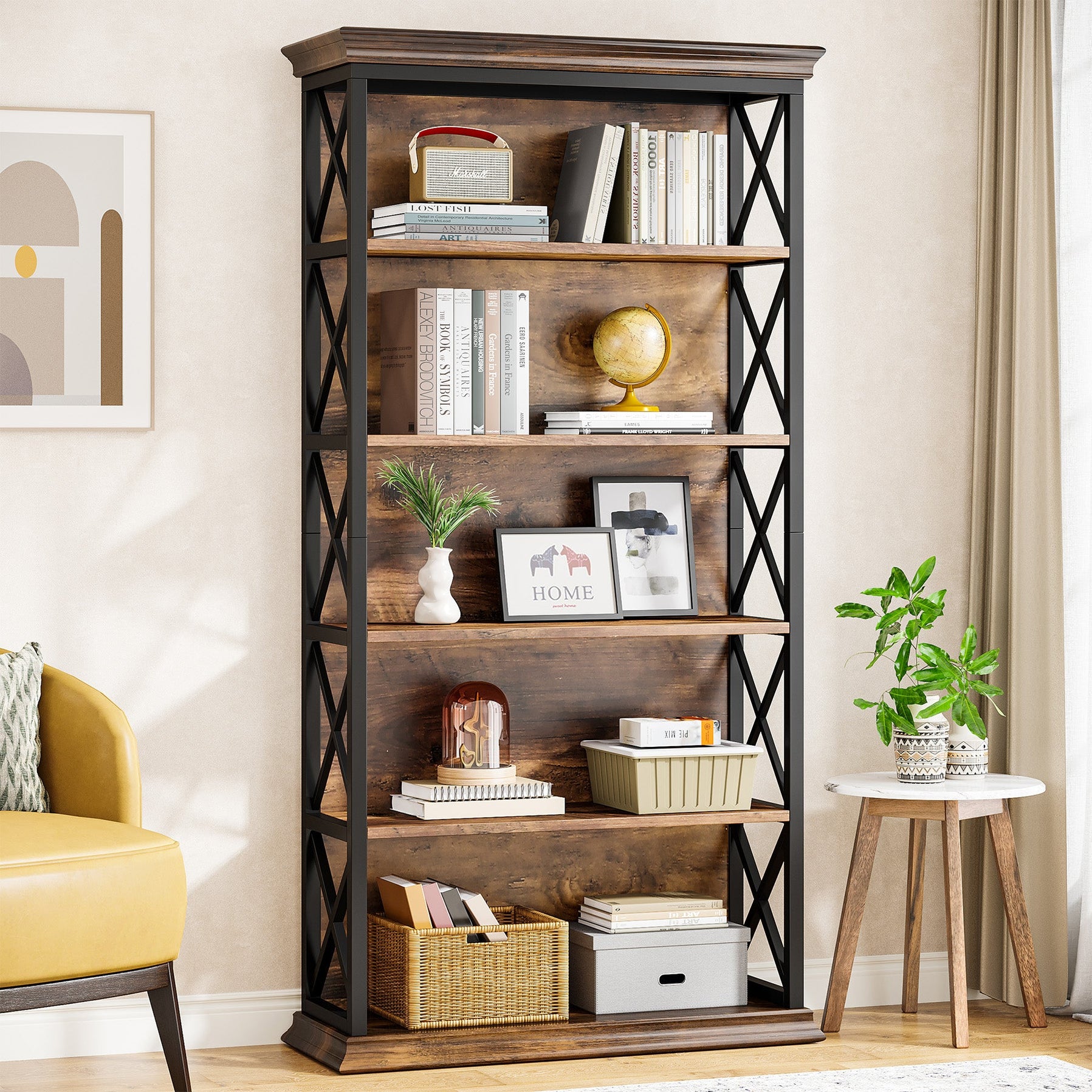 Bookcases & Bookshelves | Corner Bookshelf — Tribesigns