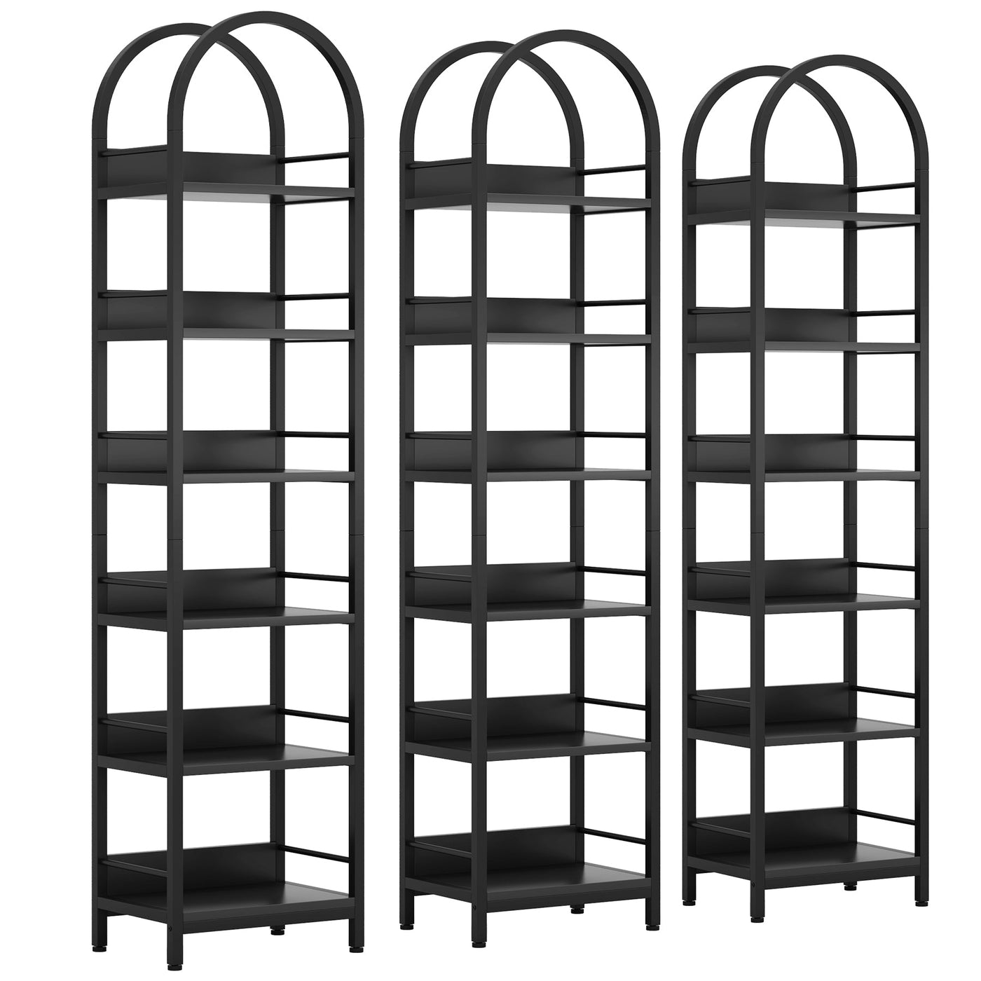 Tribesigns Bookshelf, 6-Tier Open Bookcase 78.7" Arched Display Shelf