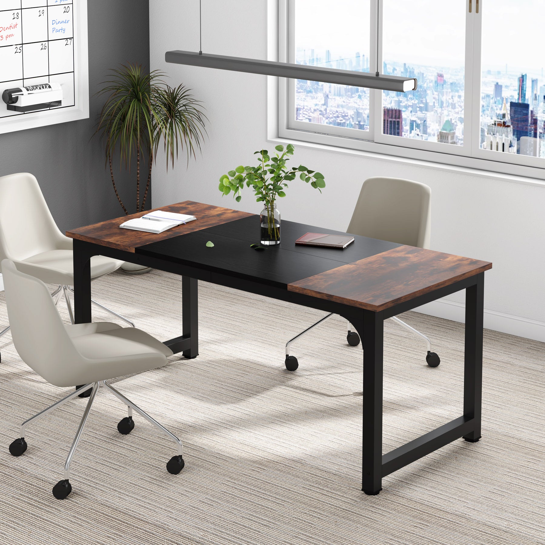 Tribesigns Conference Table, Rectangular Meeting Seminar Table