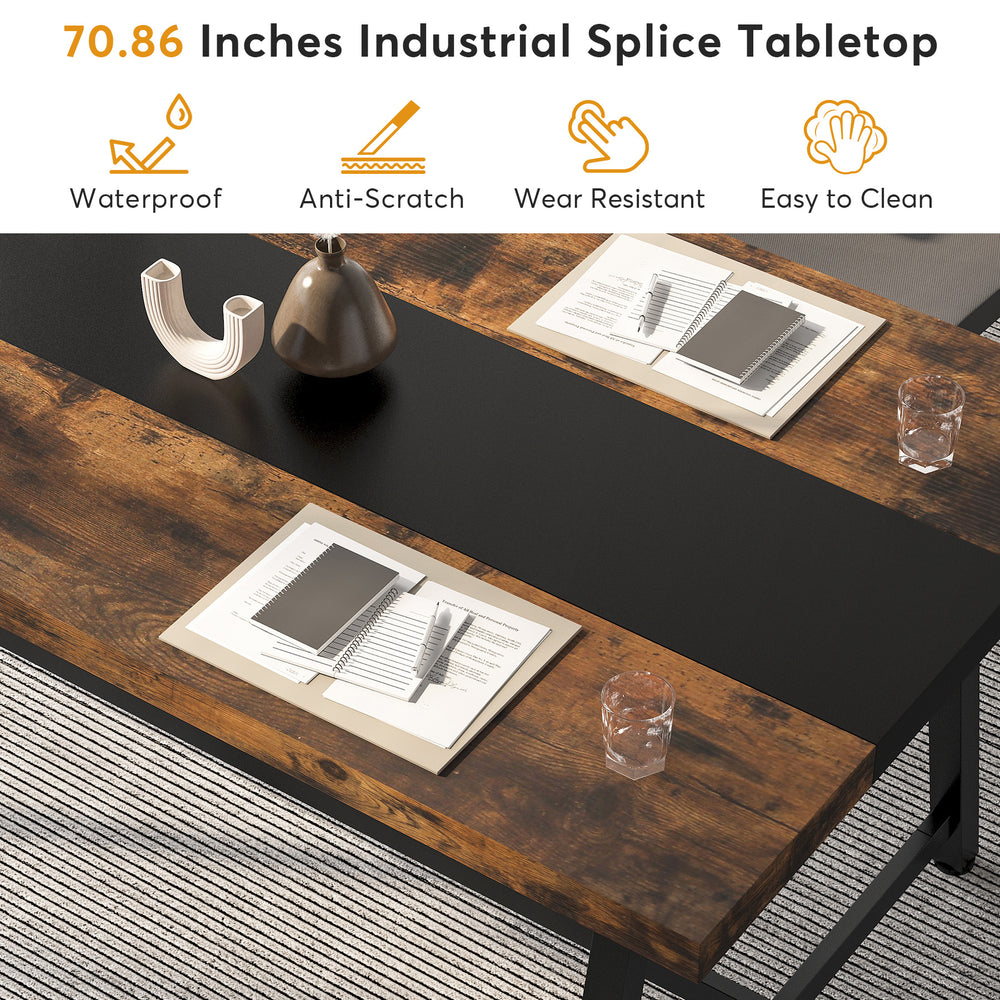 Tribesigns 6FT Conference Table, 70.8" Executive Desk Meeting Table ...