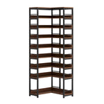 Tribesigns 9-Tier Corner Shoe Rack Freestanding Shoe Shelf
