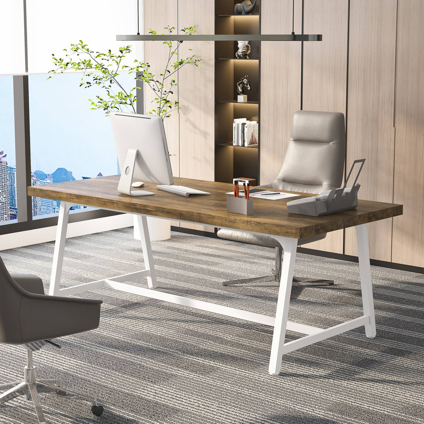 Tribesigns 6FT Conference Table, 70.8" Executive Desk Meeting Table