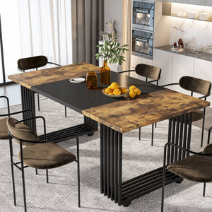 Tribesigns Dining Table, 70.8" Modern Kitchen Table for 6-8 People