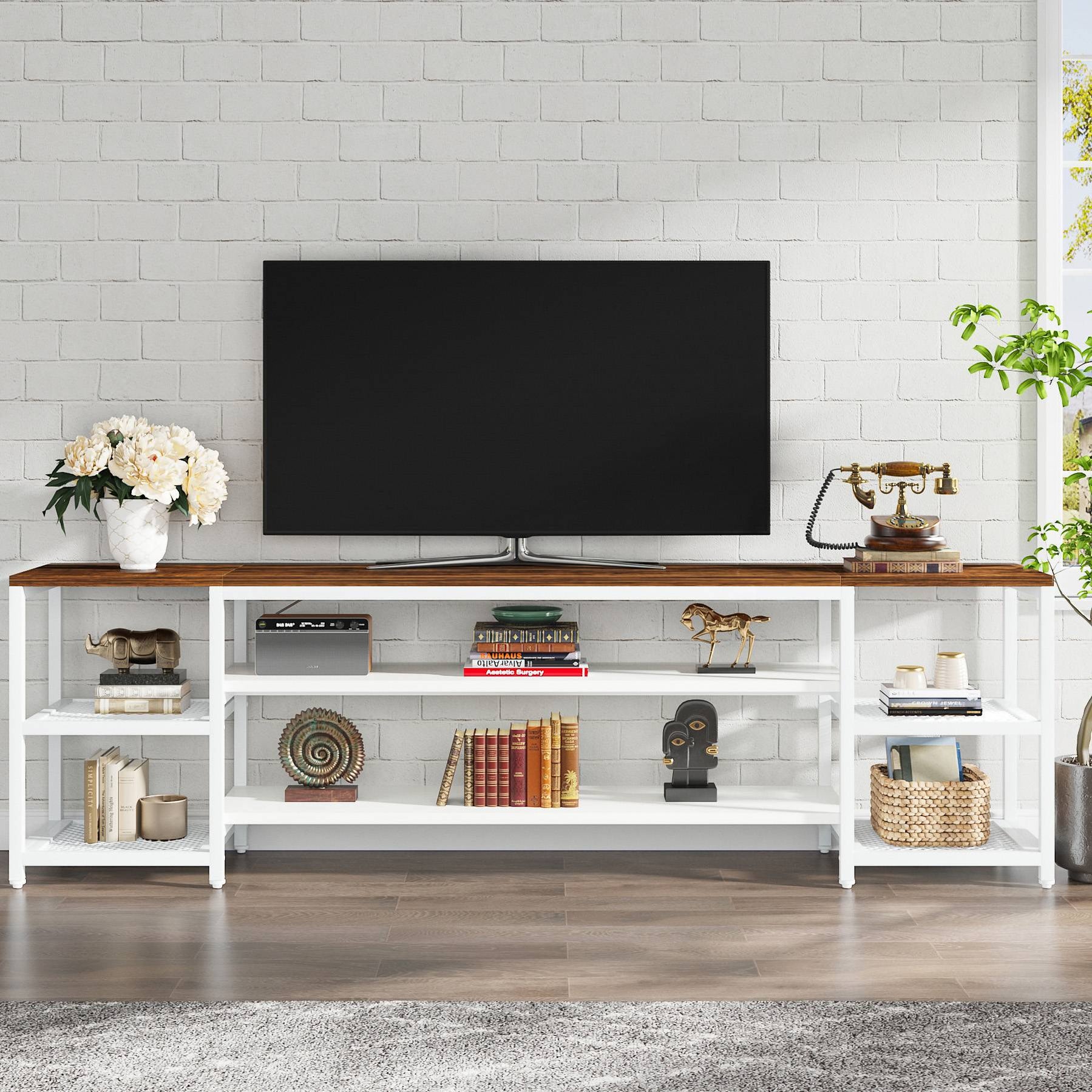 Tribesigns 3-Tier TV Stand Media Entertainment Center for TV up to 85"