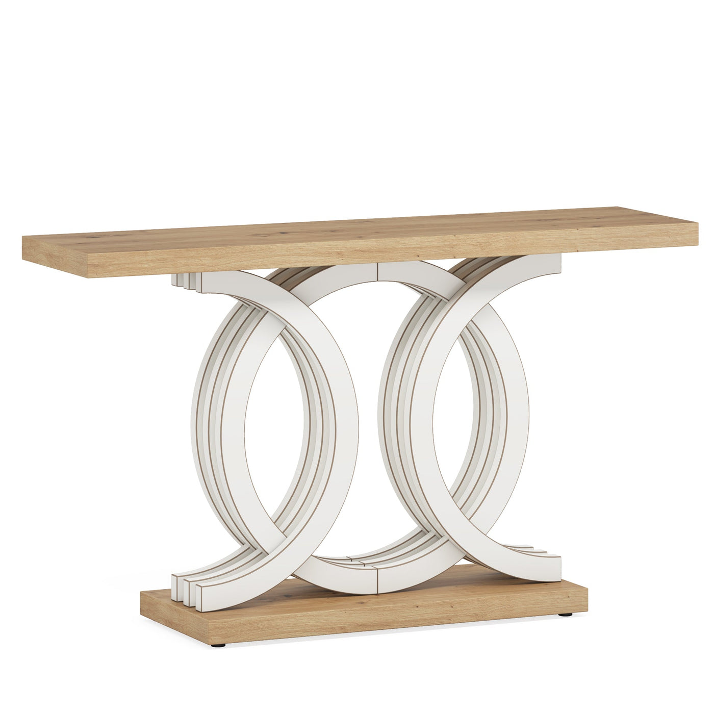 Tribesigns Console Table, 55" Hallway Sofa Table With Geometric Base
