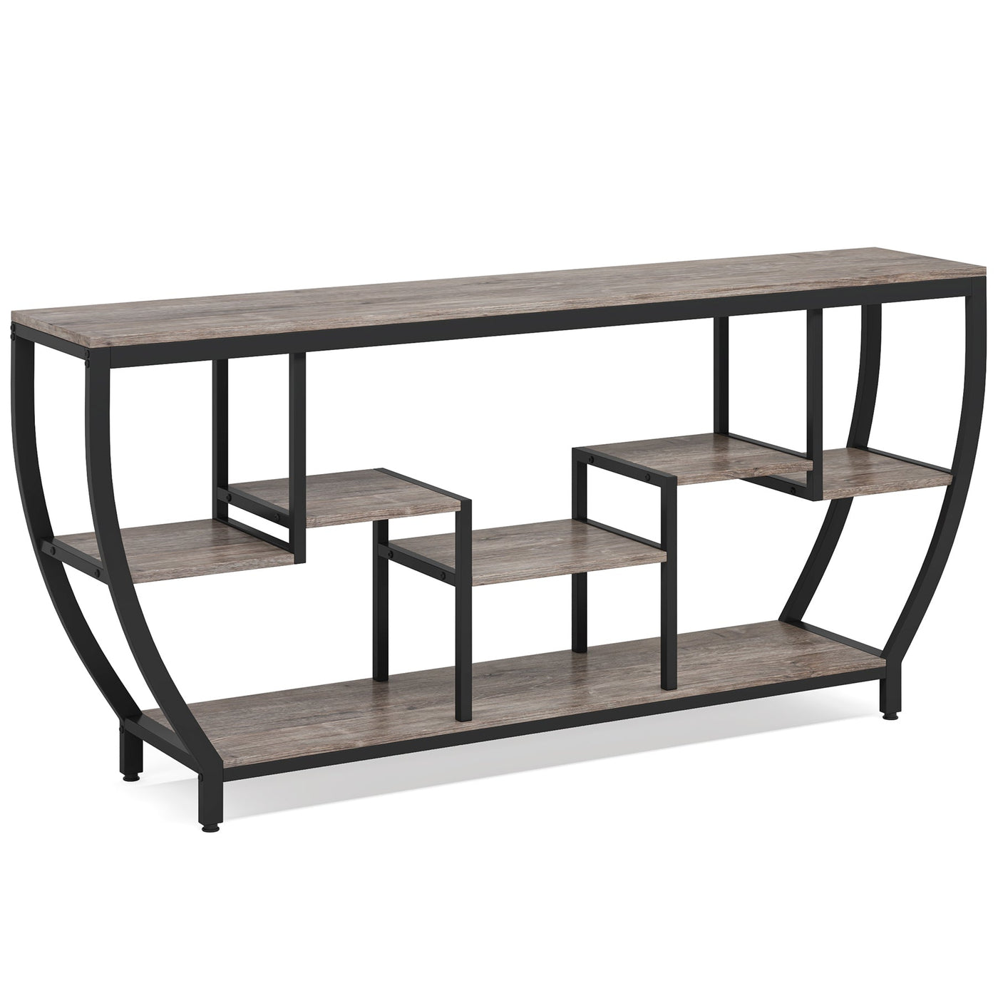 Tribesigns Console Table, 70.9" Entryway Sofa Table with Shelves