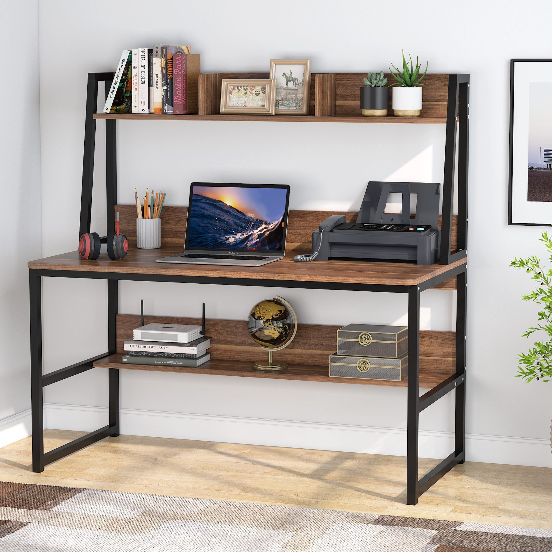 Unique Computer Desk Hutch Techni Mobili | Modern Office Desk With
