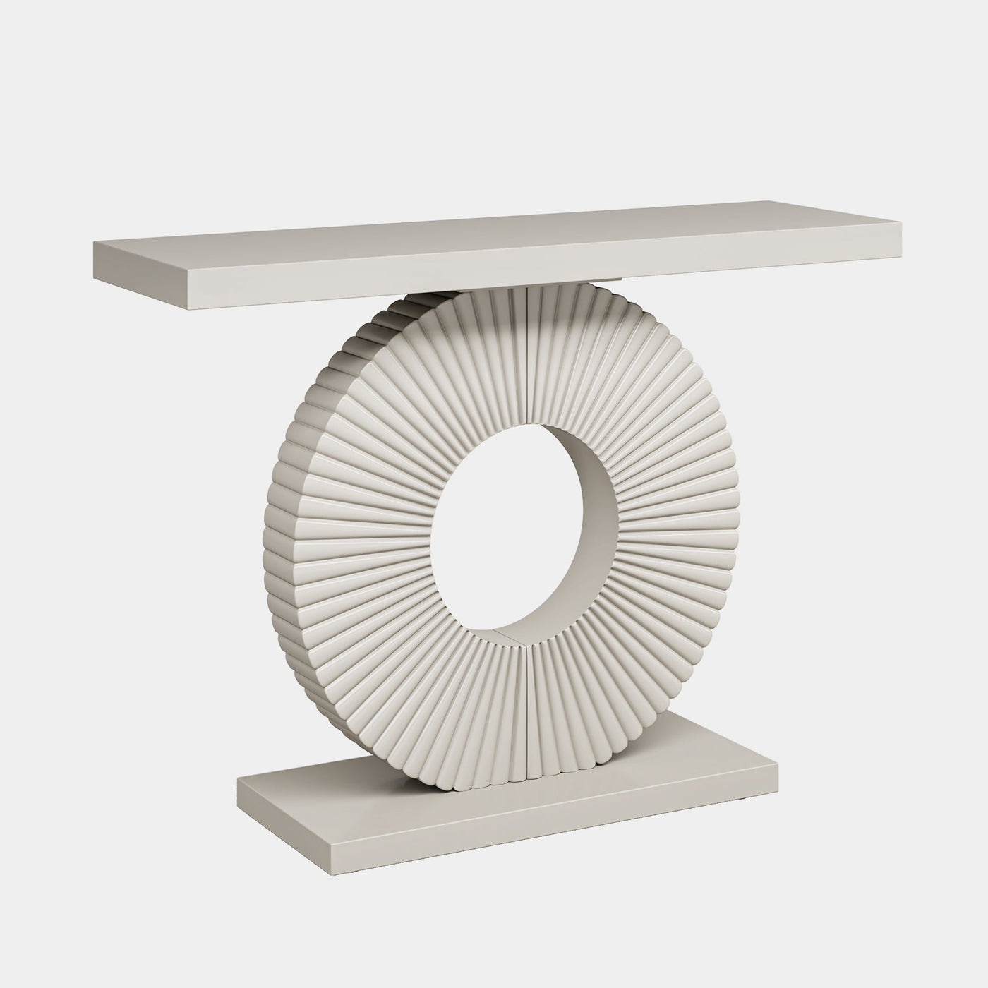Tribesigns 40" Wood Console Table with Geometric Base