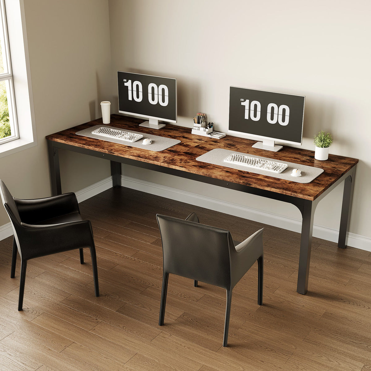 Tribesigns Executive Desk, 78.7" Computer Desk 6FT Conference Table ...